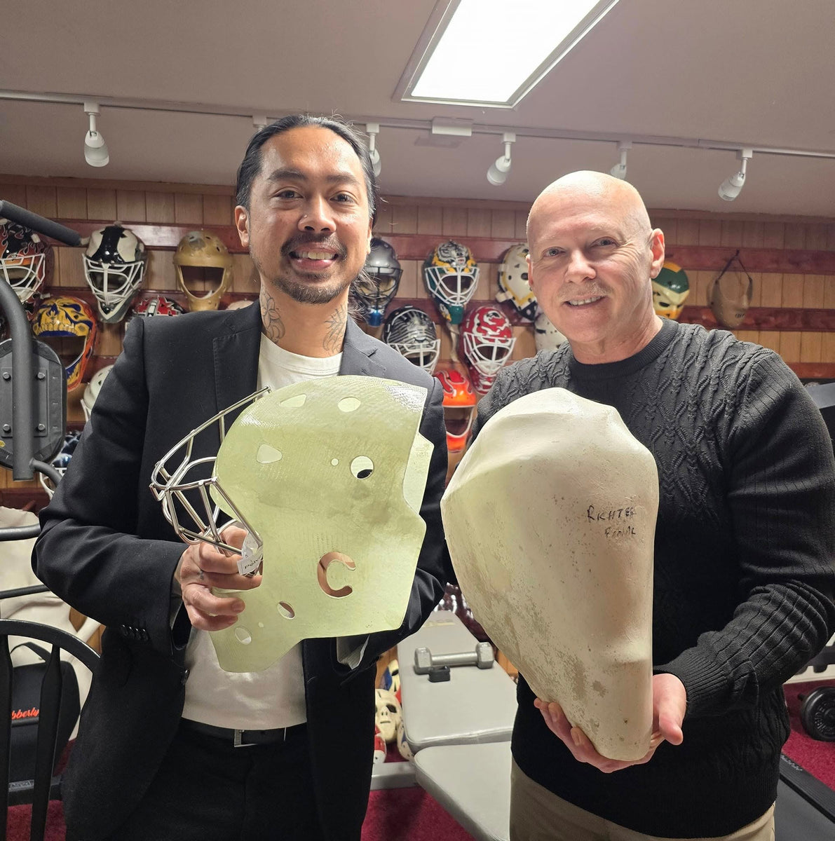 New Goalie Mask Project with Ed Cubberly, Legendary New York Mask Make ...